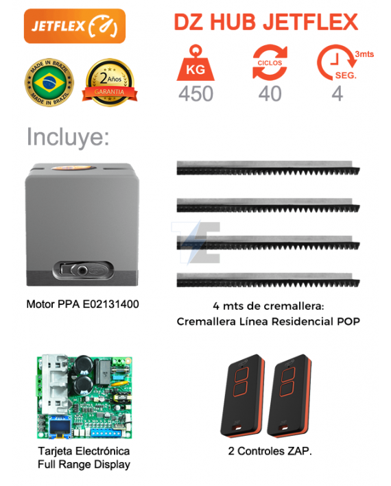 Motor PPA E02131400 Para Puerta Corrediza de 450 KG Bogotá Medellín